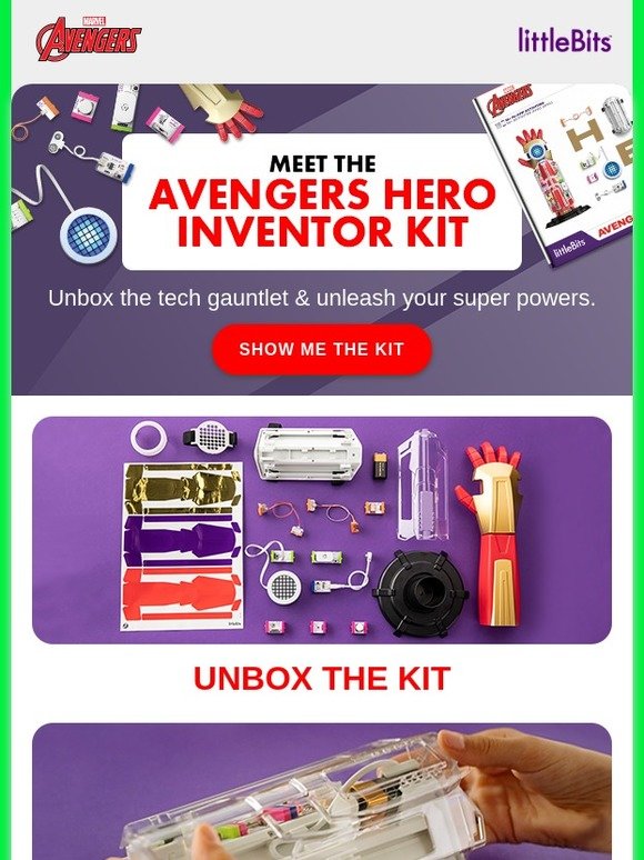 littleBits: 📦 Unbox the Avengers Hero Inventor Kit 📦 | Milled