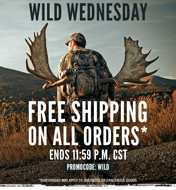 Cabela's: WILD WEDNESDAY: Free Shipping Starts NOW | Milled