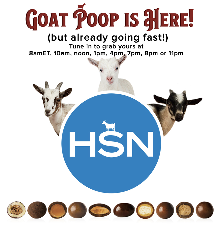 Beekman 1802: Goat Poop arrives live on HSN. 🐐💩 | Milled