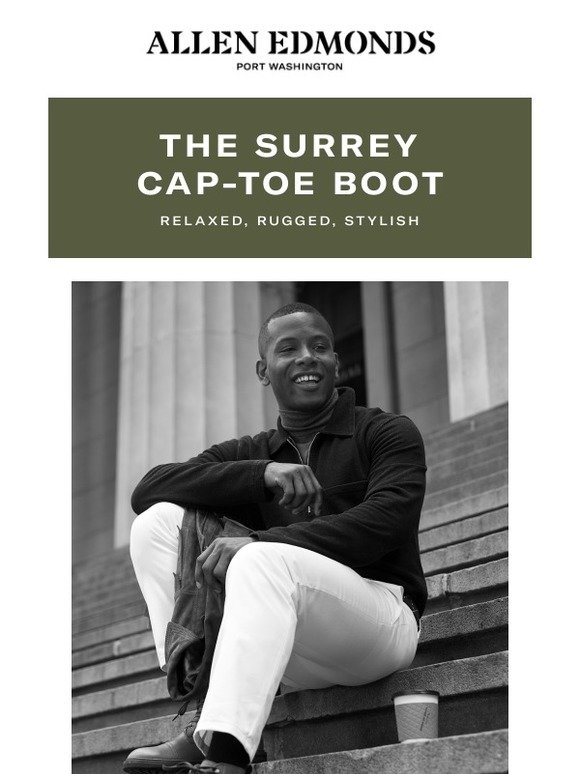 Allen Edmonds: The Surrey Cap-toe Boot | Save $100 | Milled