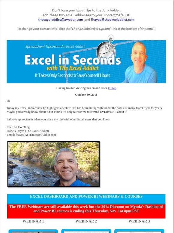 Excel Addict: Excel in Seconds Tip - How To Filter Your Data Using ...