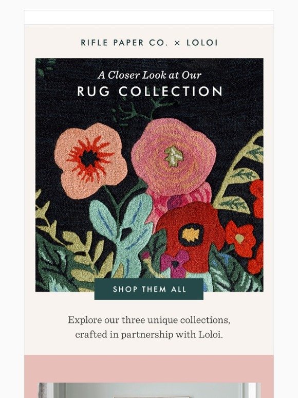 Rifle Paper Co.: Meet Our New Rugs! | Milled