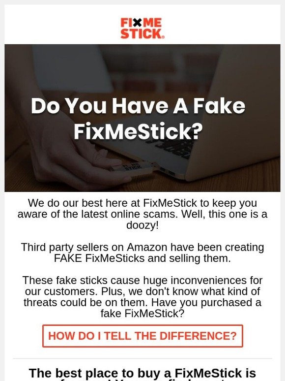 FixMeStick: How To Know If You Have A Real FixMeStick Or A Fake | Milled