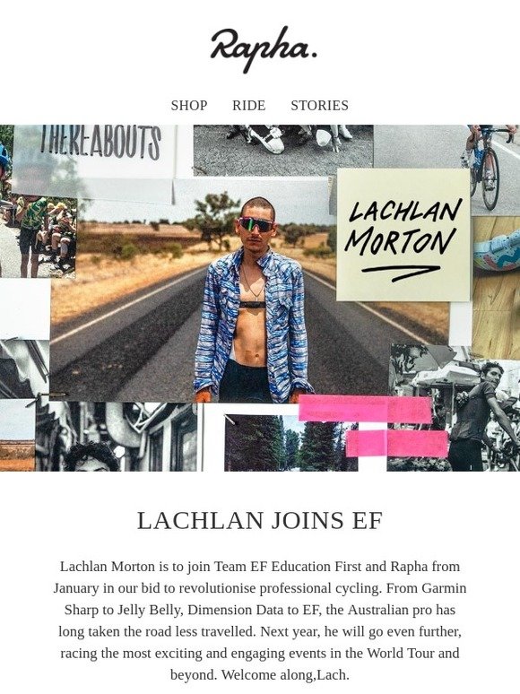 Rapha: Lachlan Morton in for Education First | Milled