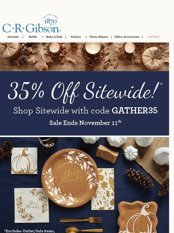 C.R. Gibson: Shop the weekend before this deal ends | Milled