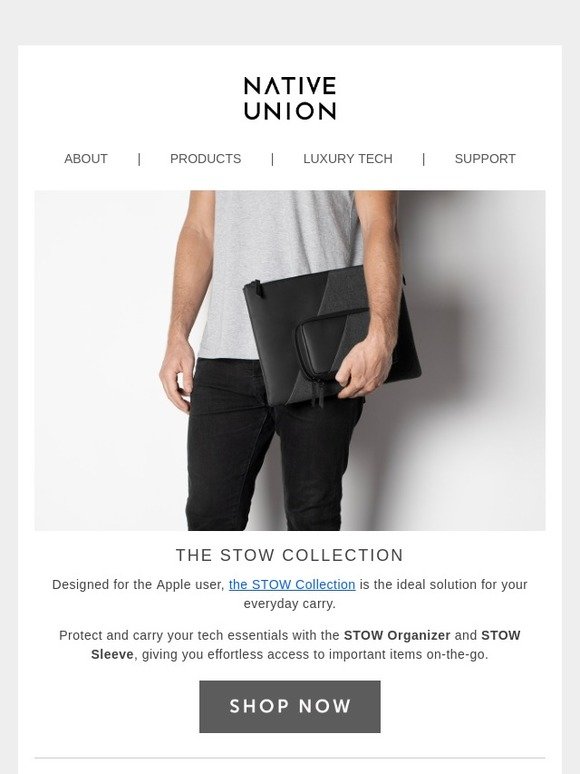 Native Union: The STOW Collection - Exclusively at Apple Retail | Milled