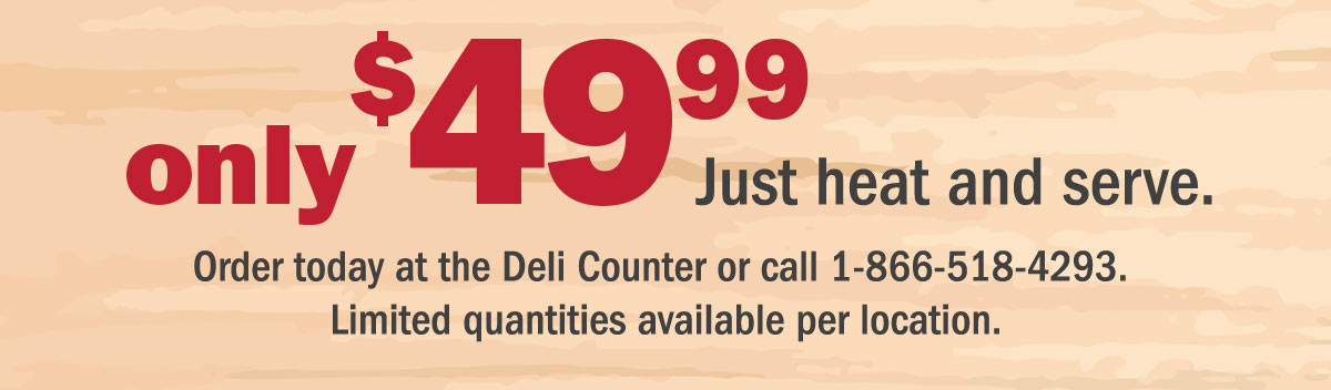 Meijer: Pre-order your complete holiday dinner! Just heat & serve. | Milled