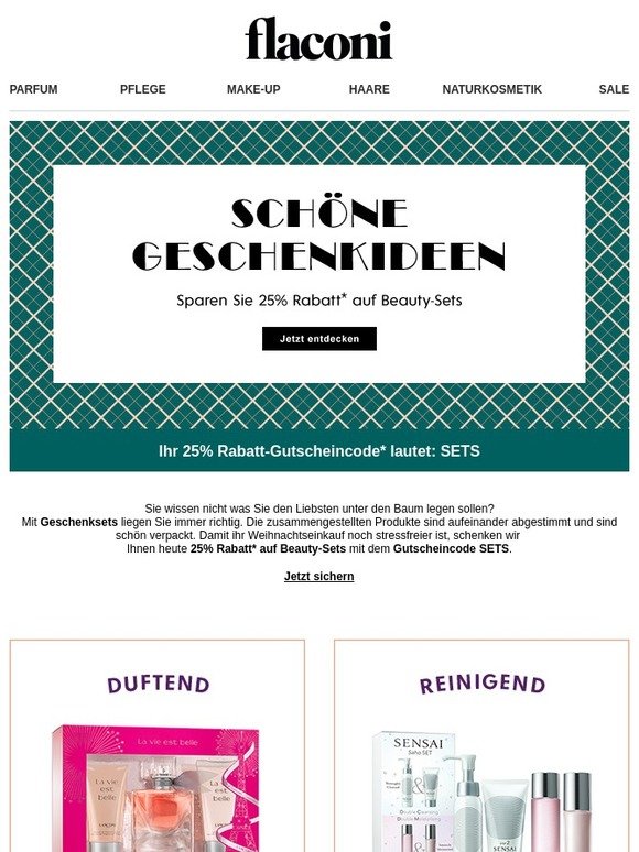 Flaconi: 🎀 25% Rabatt auf Beauty-Geschenksets | Milled