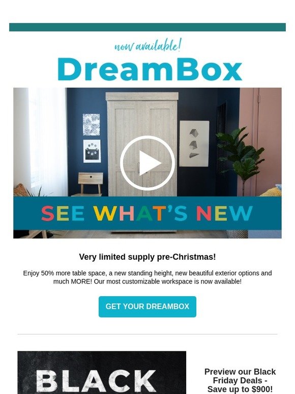 Create Room: NEW DreamBox now available!⎪Ltd supply 🔔 | Milled