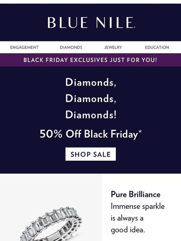 blue nile diamonds black friday sale