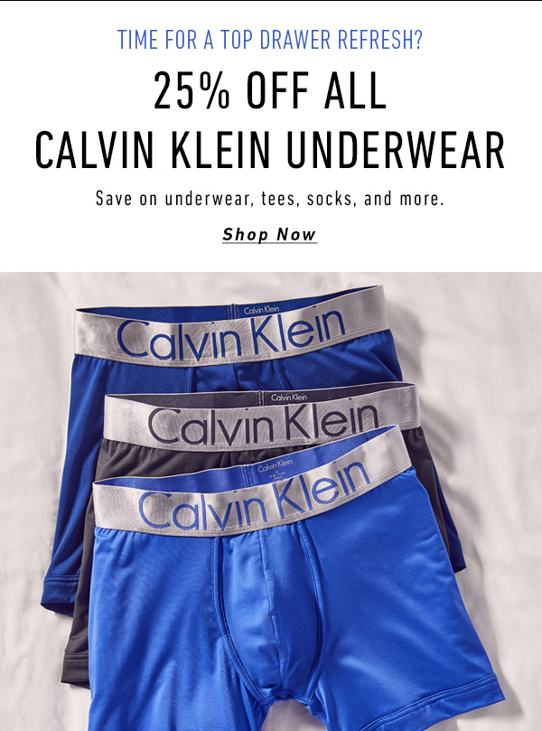 Calvin klein drawers store