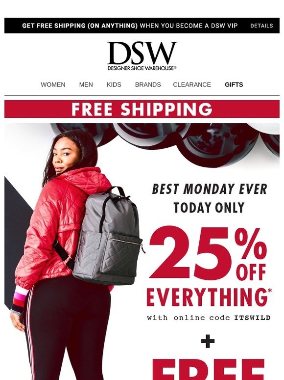 DSW: Hours left ⏰ 25% off + FREE gift! | Milled