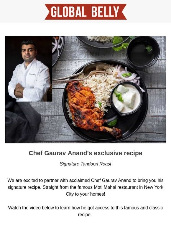 Global Belly: Watch Chef Gaurav Anand share the story behind his famous ...