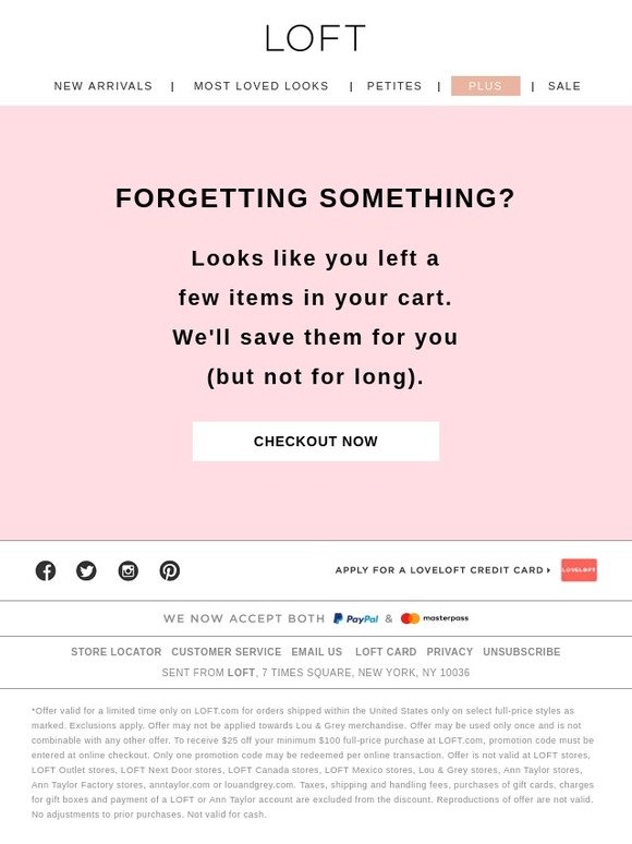 Loft: Your order status | Milled