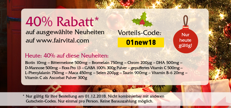 Fairvital: Jetzt 40% Rabatt sichern - Der Fairvital Adventskalender ist ...