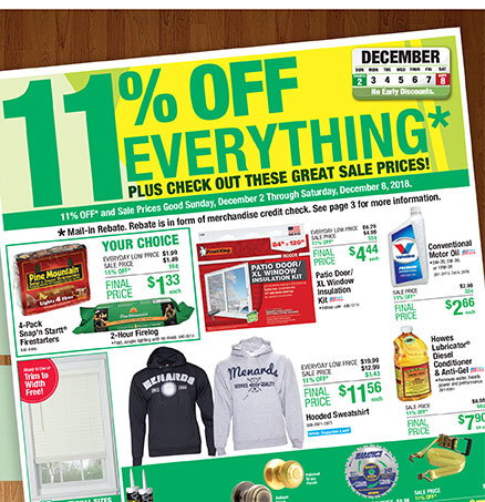Menards: Update Before the Holidays With 11% Off Everything* | Milled