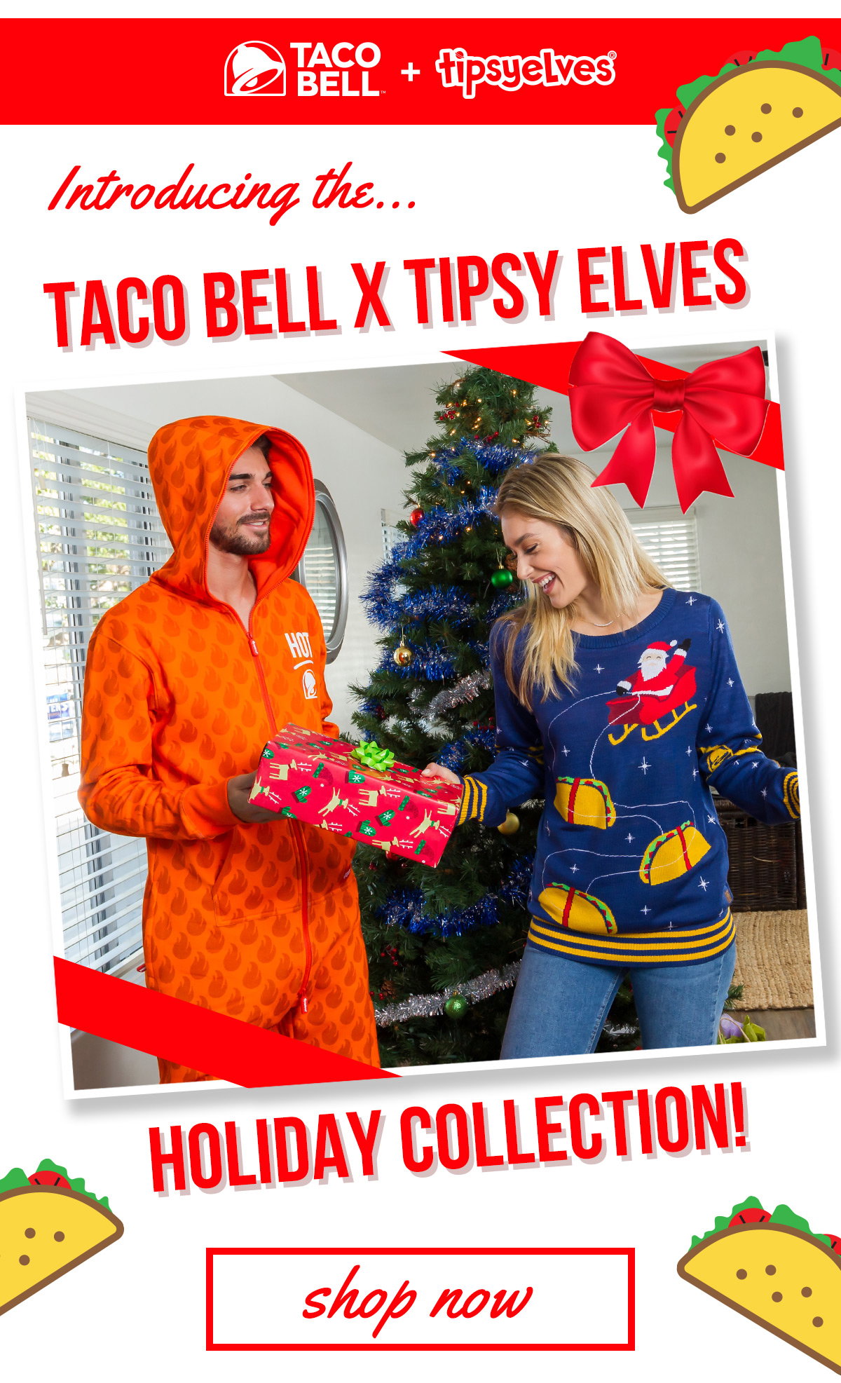 Tipsy Elves: NEW Tipsy Elves x Taco Bell Holiday Sweaters! | Milled