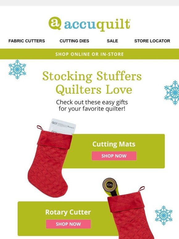 AccuQuilt: We have THE perfect stocking stuffers 🎄 | Milled