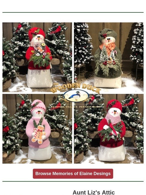 Wooden Duck Shoppe: 20% Off Memories of Elaine and Aunt Liz's Attic ...