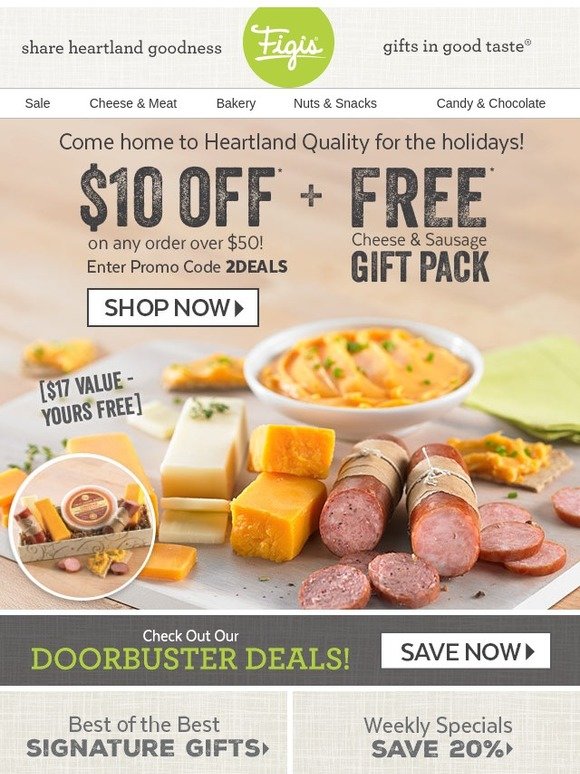 Figis: Figi's Customer, Last Chance! $10 Off + Free Gift + 20% Off ...