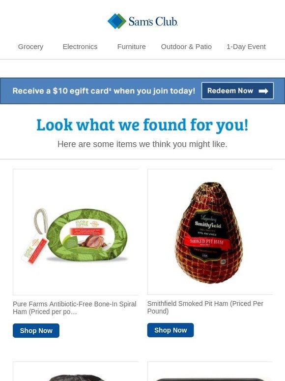 Sam's Club: Check out these items recommended just for you | Milled