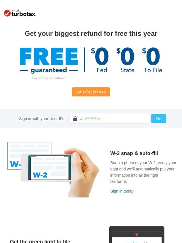 Intuit: 💢 Email Confirmation: Please Sign in With Your User ID & Check ...