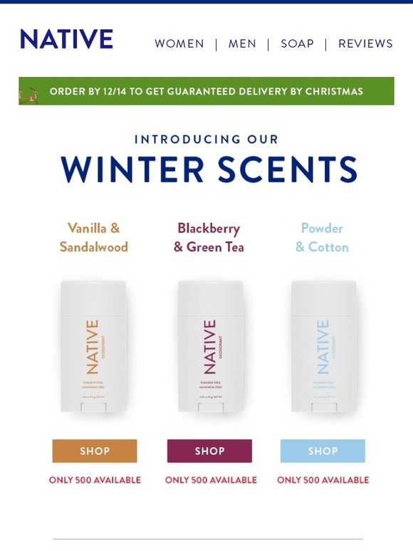Native: Introducing Winter Scents!! | Milled