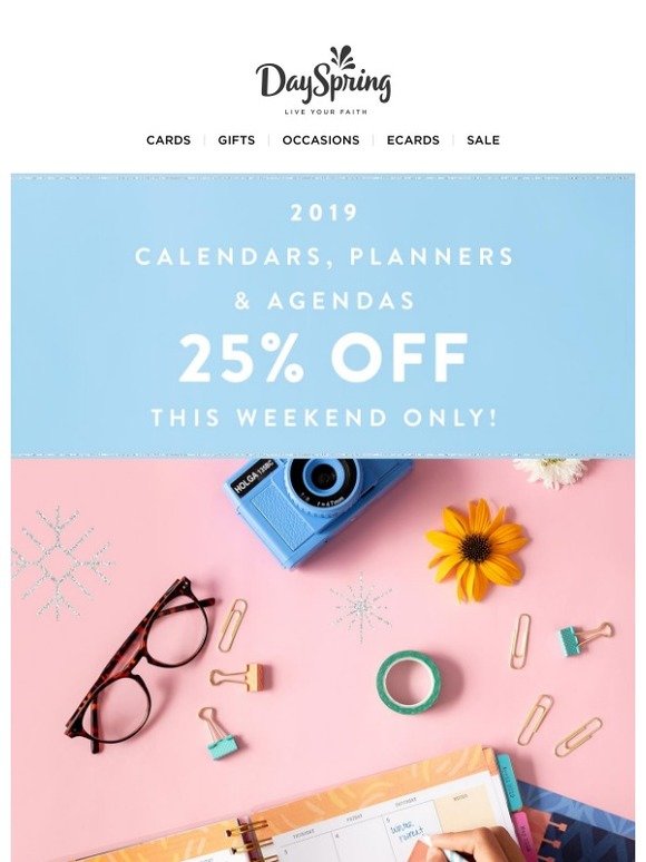 DaySpring: Calendars & Planners - 25% off + Free Shipping | Milled