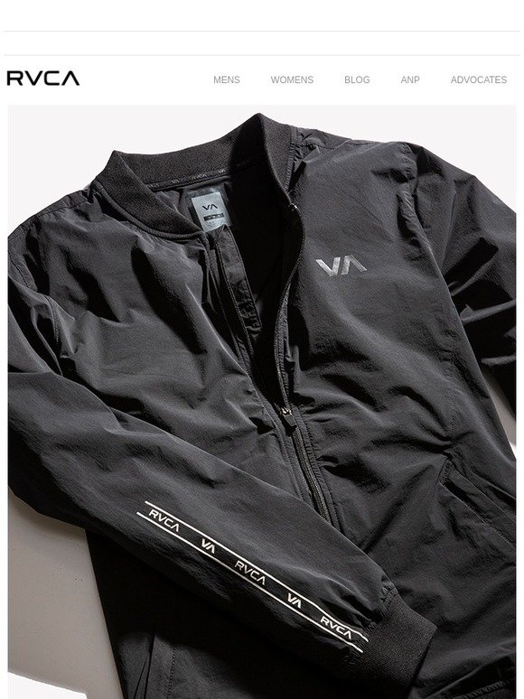 RVCA: The VA Resin Bomber Jacket + Sport New Arrivals | Milled