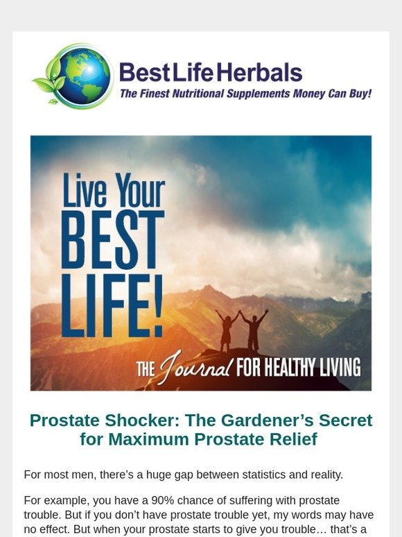 Best Life Herbals: Prostate Shocker: The Gardener’s Secret for Maximum ...