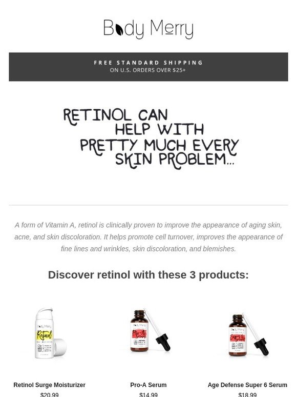 Body Merry: The Magic of Retinol Improves The Appearance Of Fine Lines ...