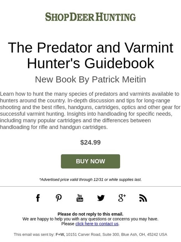 Shop Deer Hunting: New! The Predator and Varmint Hunter's Guidebook ...