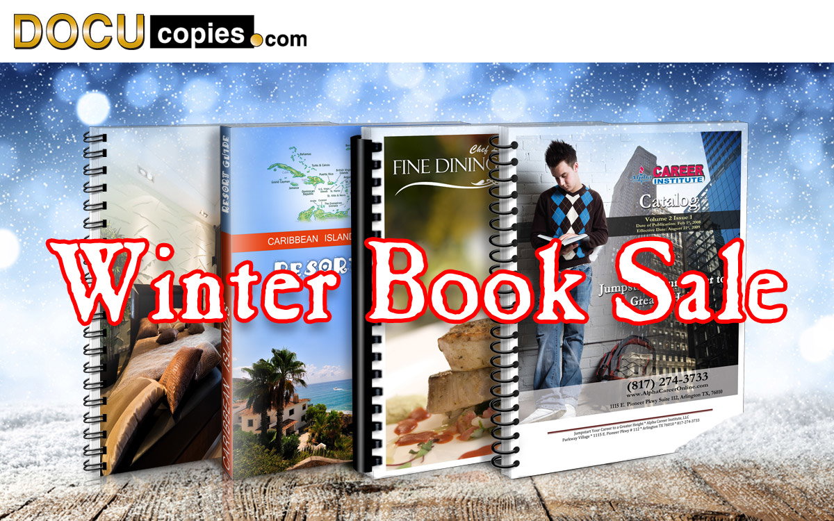 DocuCopies: 3 Day Only Winter Book Sale- 10-20% Off Books and More | Milled