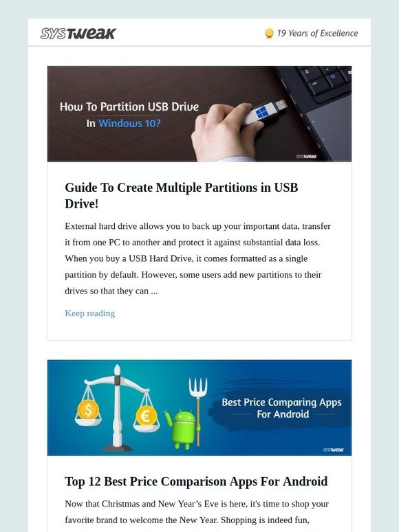 Systweak Inc: Systweak Blog: Guide To Create Multiple Partitions in USB Drive! | Milled