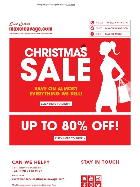 MaxCleavage: [GOOD NEWS] XMAS 2018 SALE NOW ON... | Milled
