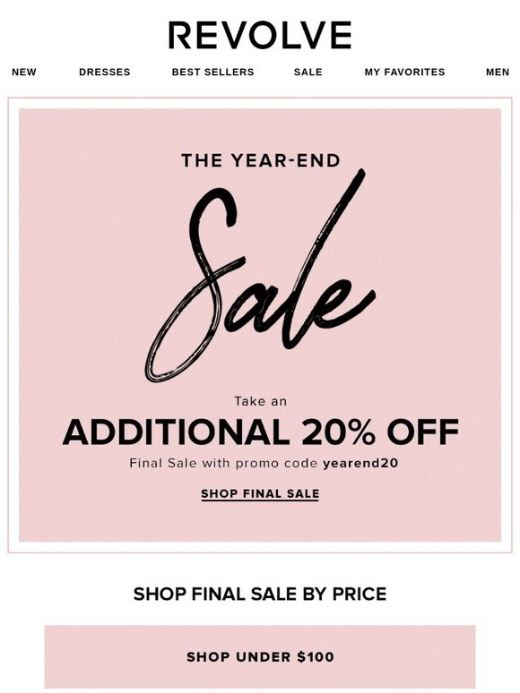 REVOLVE: 1 DAY LEFT: The Year-End Sale | Milled