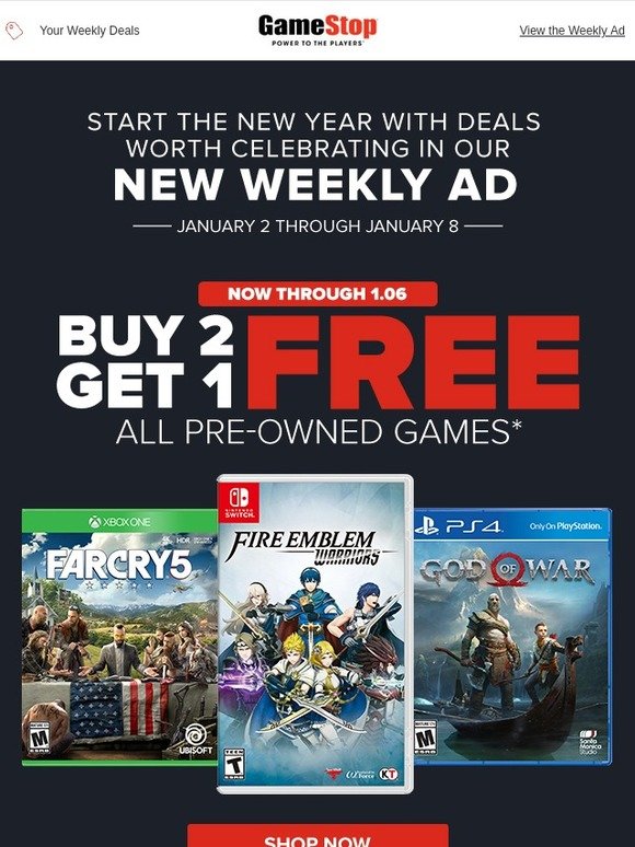 GameStop: Your Weekly Ad Is Here: 1.2 – 1.8 | Milled