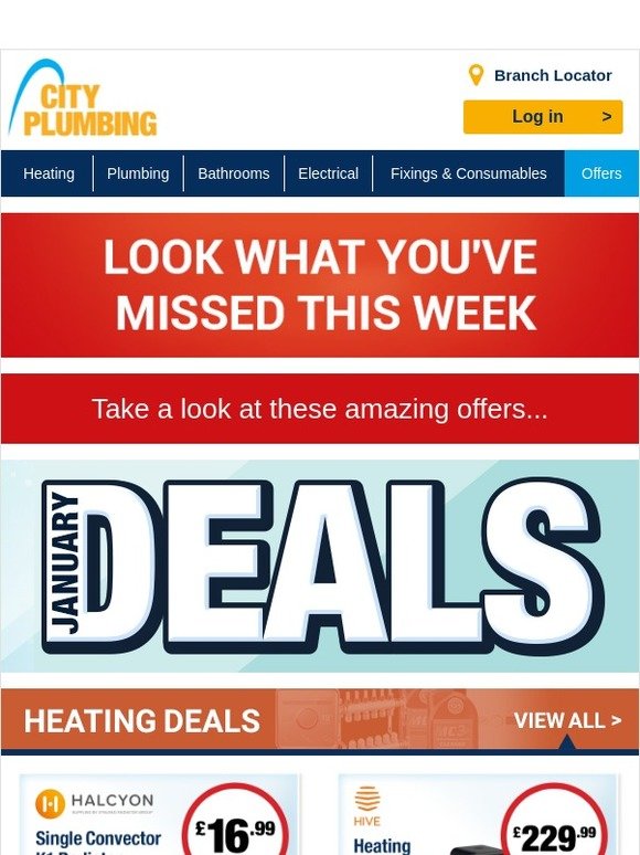 City Plumbing Supplies: 🎉 New Year 🎉 New Deals 👀 Take a Look 👀 | Milled