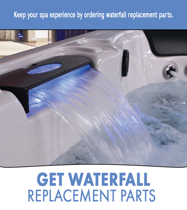 Cal Spas: Order Waterfall Replacement Parts | Milled