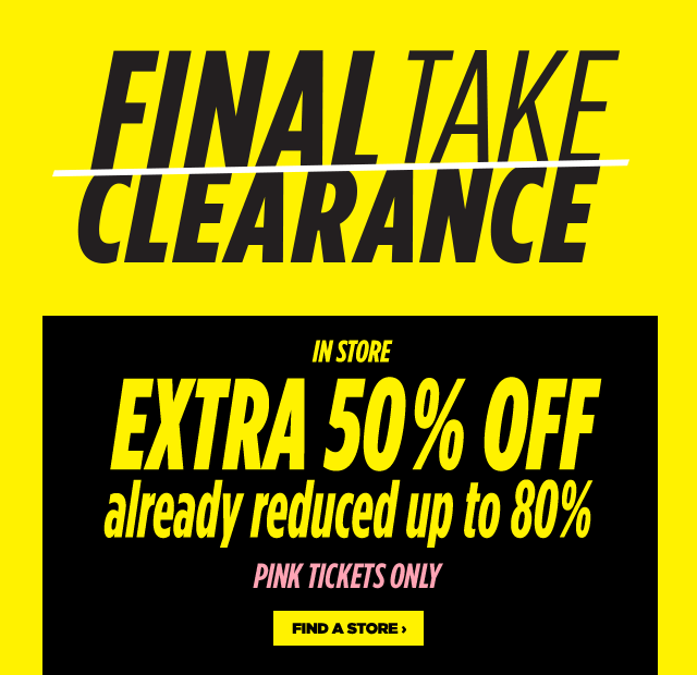 JC Penney: In store clearance: EXTRA 50% off already-reduced up to 80% ...