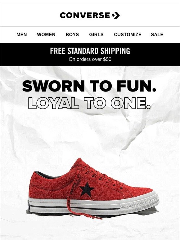 Converse: Sworn to Fun. Loyal to One. | Milled