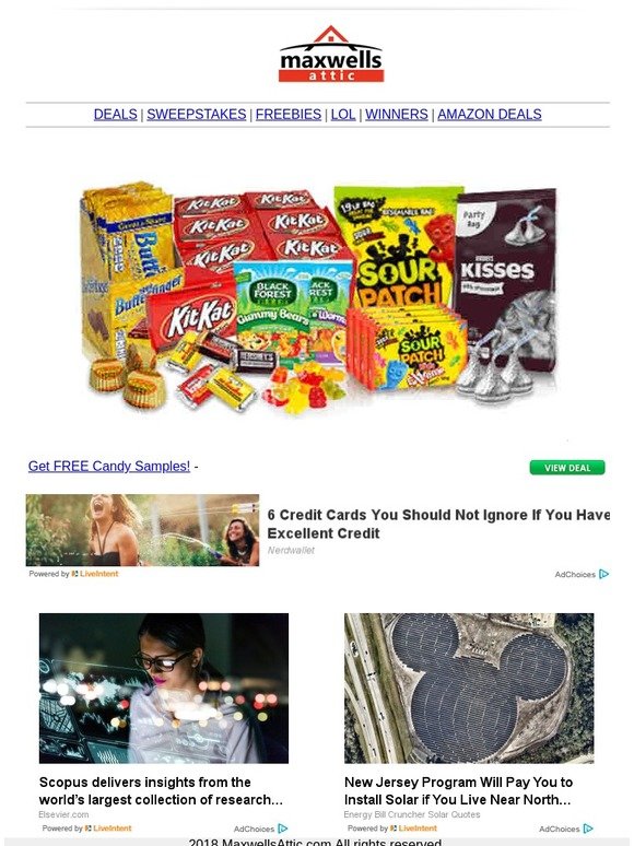 Maxwell's Attic: Get FREE Candy Samples! | Milled