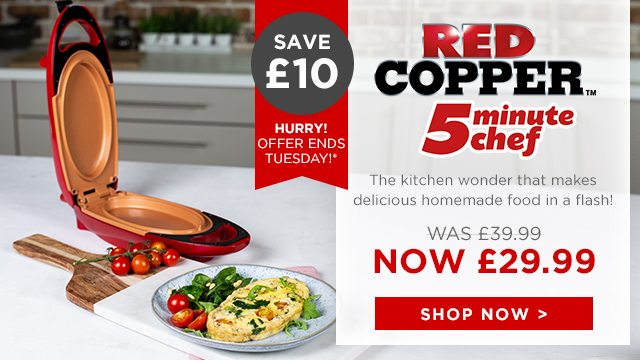 High Street TV: Flash Sale! £10 off Red Copper 5 Minute Chef | Milled