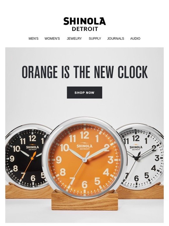 Shinola: A Wall Clock That’s Not Afraid To Be Bold | Milled