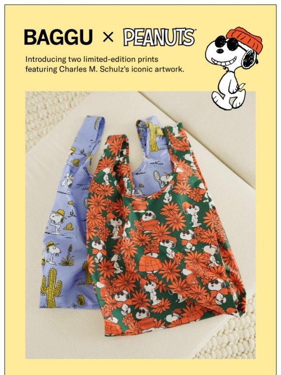 BAGGU: BAGGU x Peanuts is here! | Milled