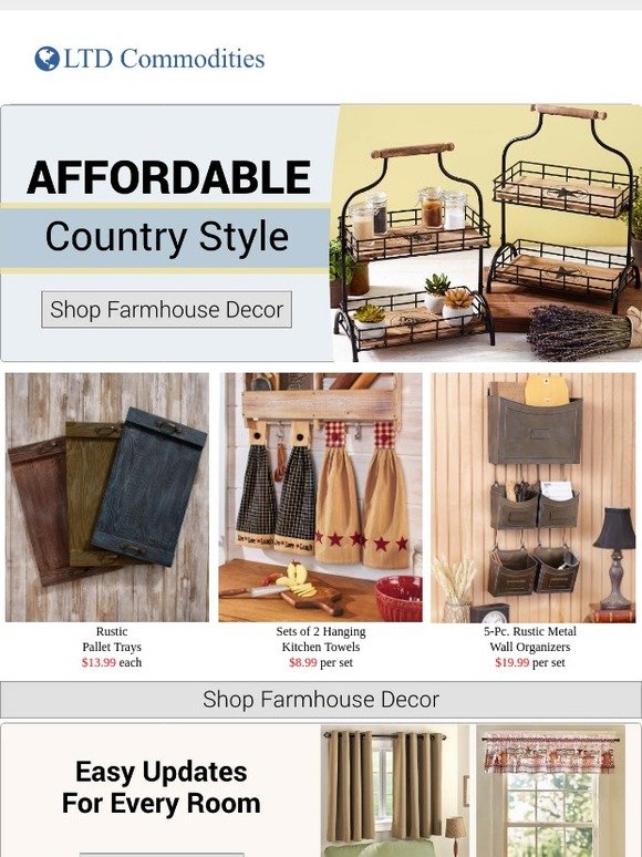 LTD Commodities LLC: Farmhouse-Inspired Styles For Every Room | Milled