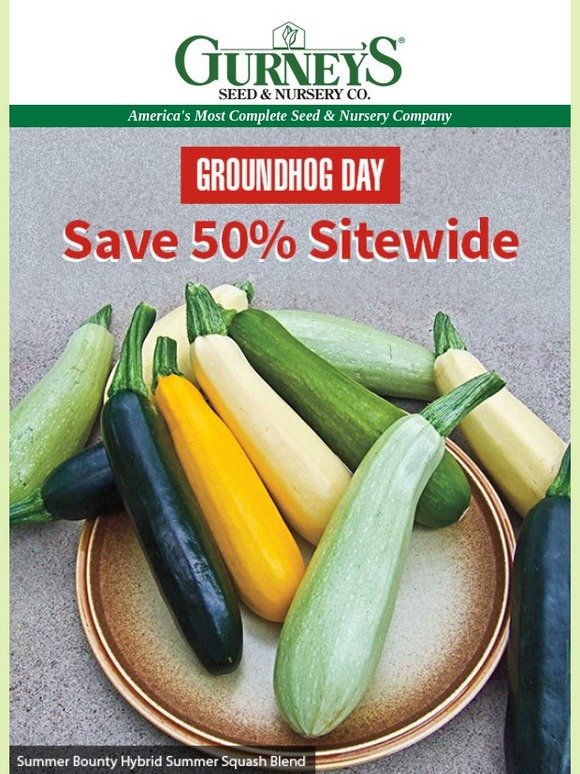 Gurney's Seed & Nursery: Shadow or not? You save 50% | Milled