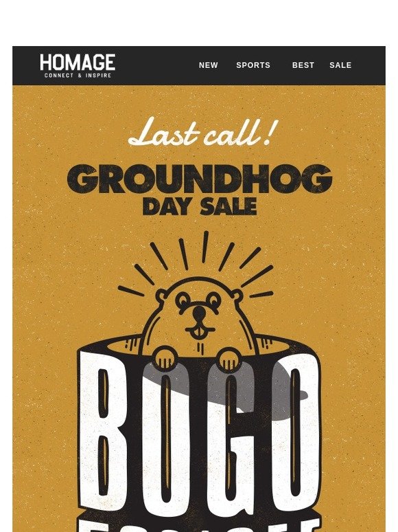 Homage: BOGO50 goes back in the burrow at midnight! | Milled
