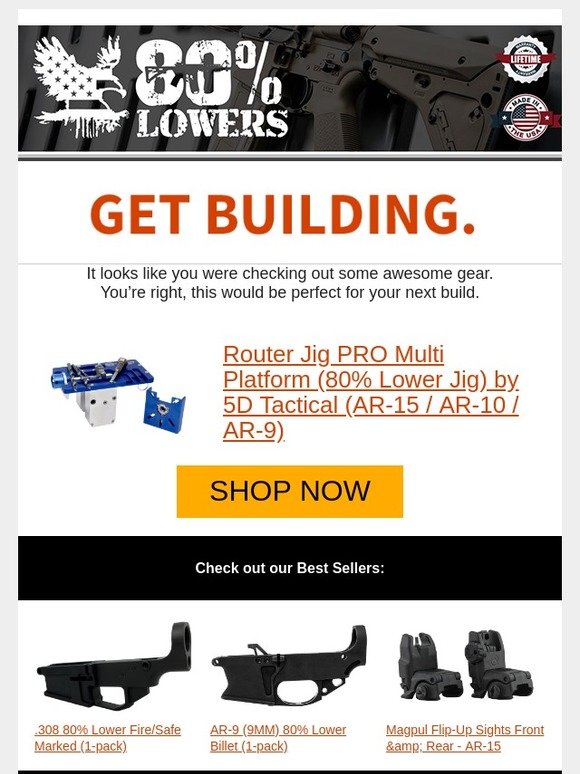 80% Lowers: It looks like you were eyeing this Router Jig PRO Multi ...