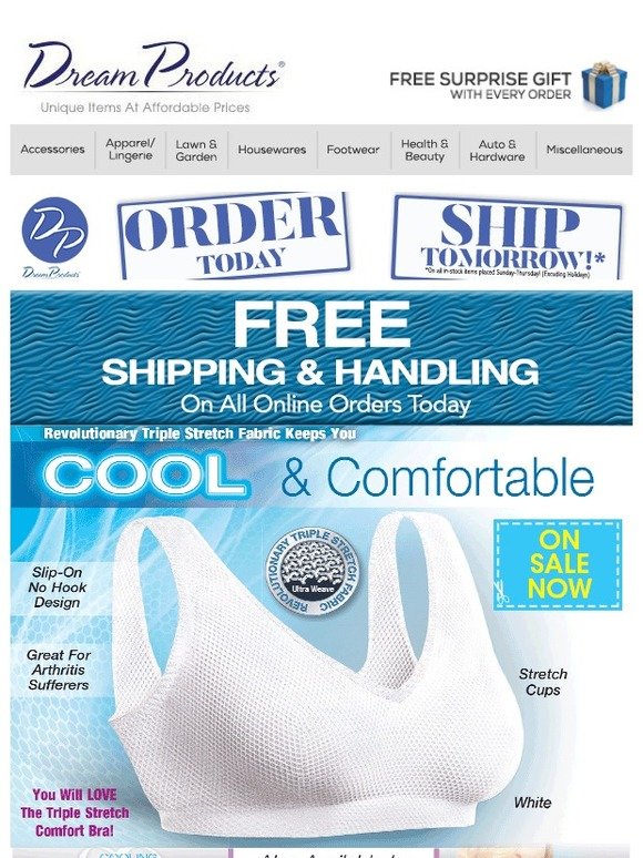 Dream Products: Featuring Our Cool & Comfortable Triple Stretch Bra ...